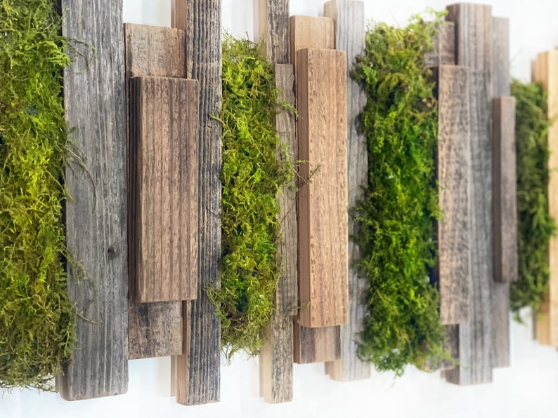 Rustic Mini Hanging Garden / Moss Art | Etsy