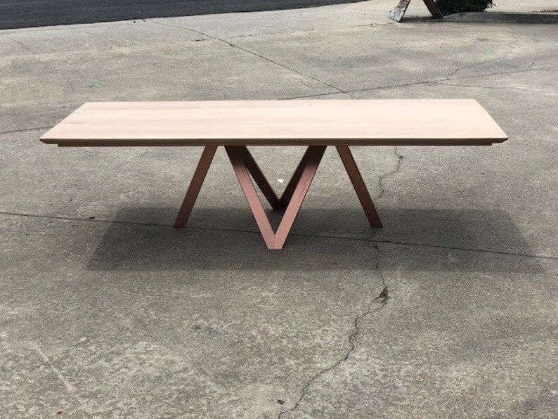 White Washed White Oak Dinig Table - Etsy