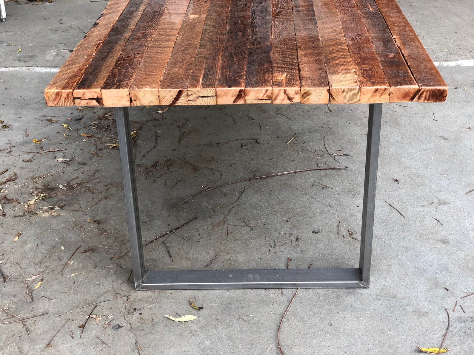 Reclaimed Rough Cut Douglas Fir Dining Table - Etsy