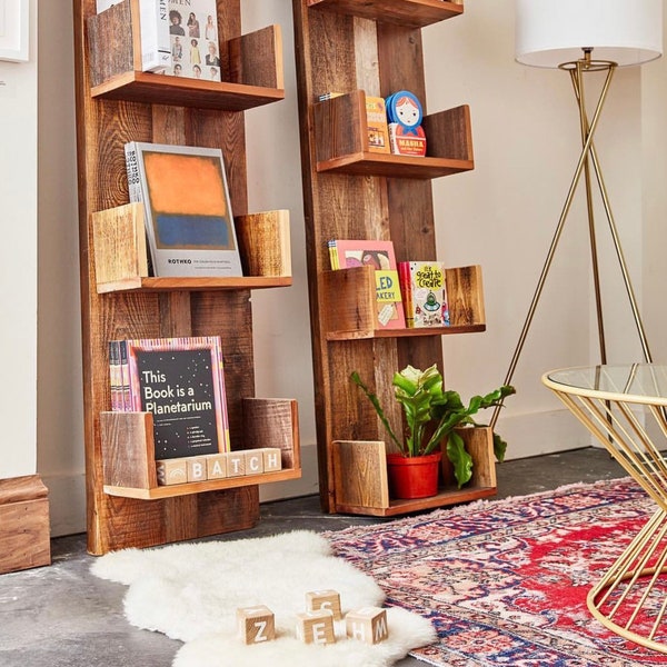 Leaning Bookshelf - Etsy
