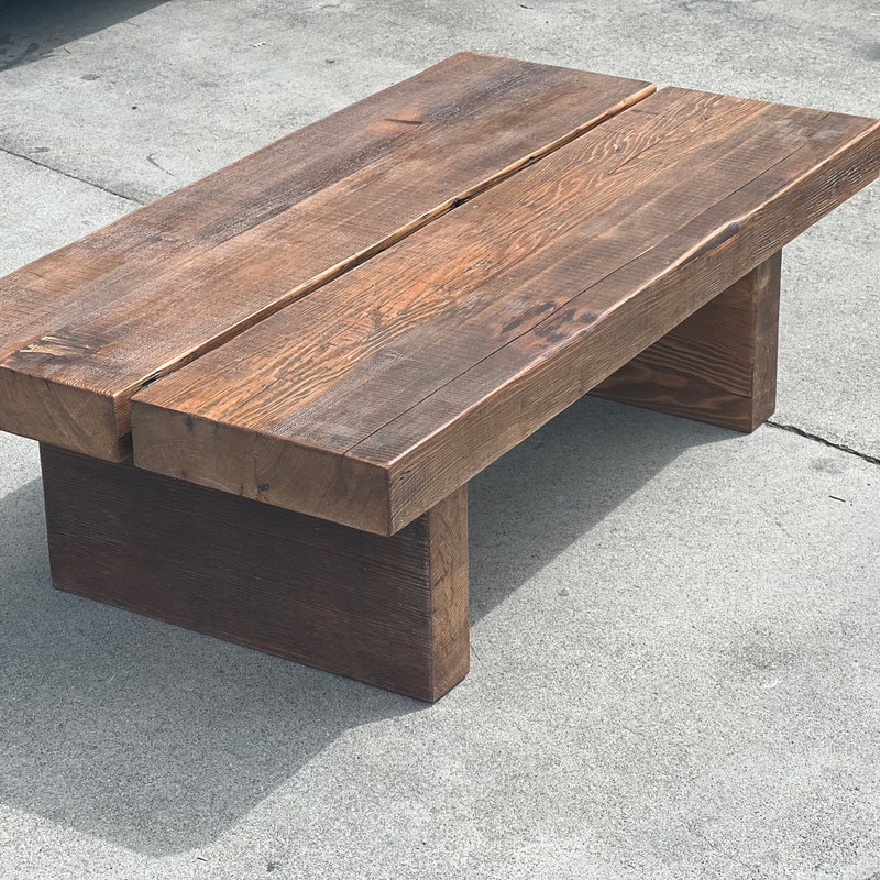 Wood Beam Table - Etsy