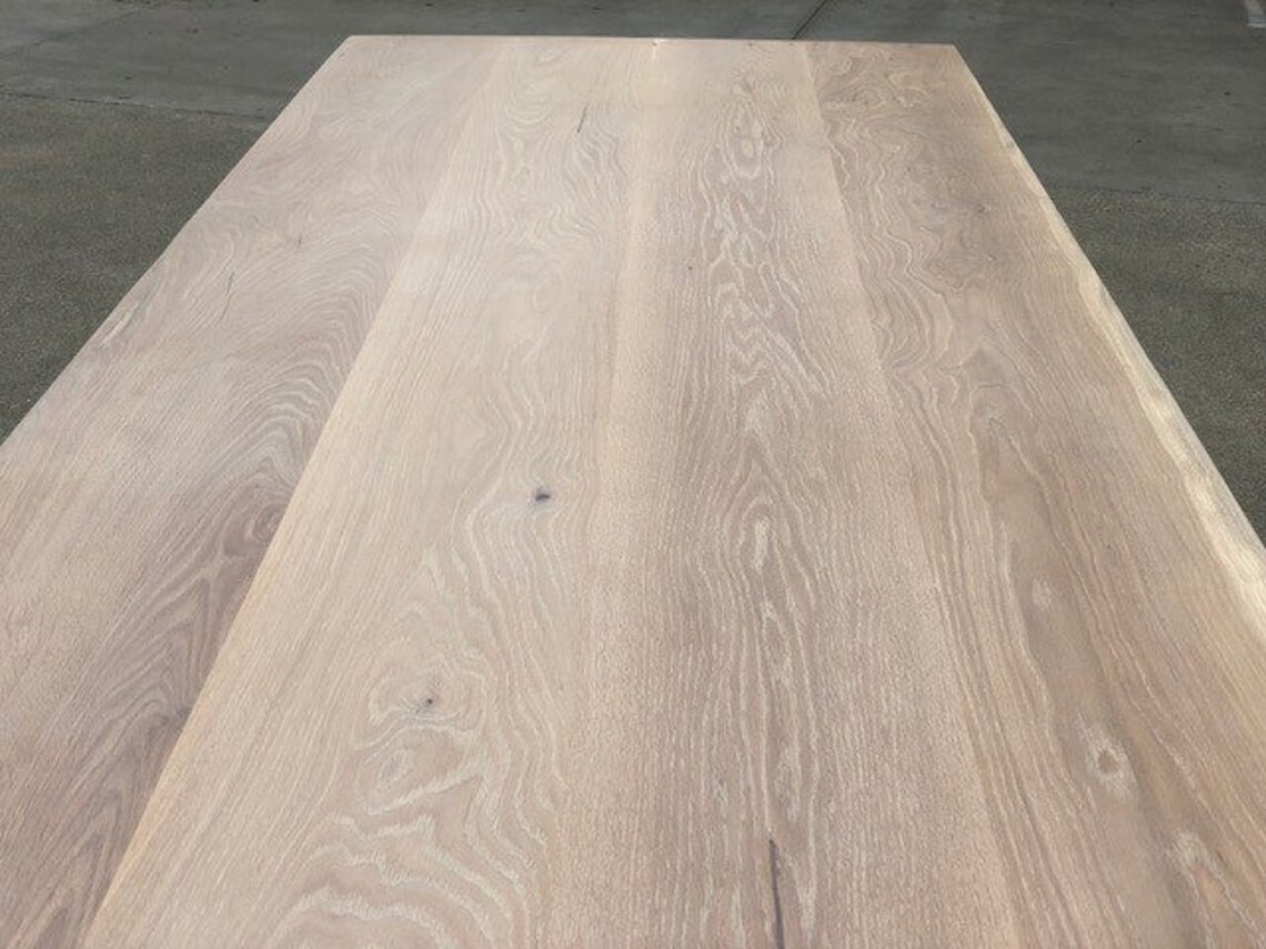 White Washed White Oak Dinig Table - Etsy