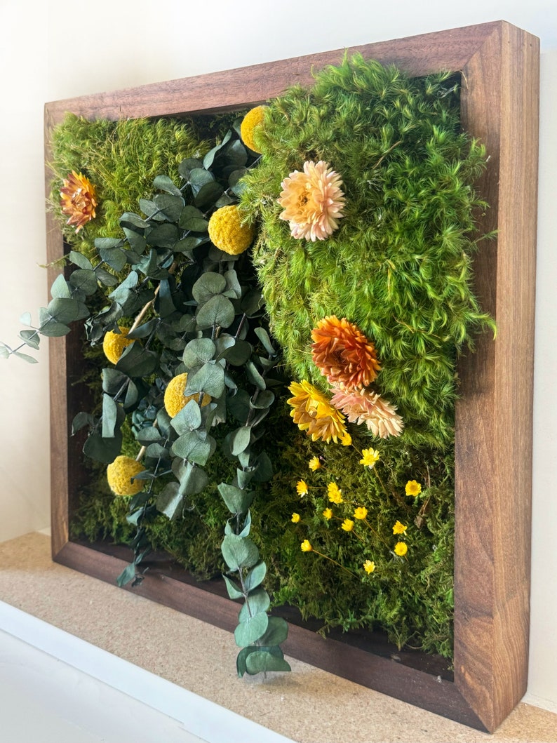 Summer Garden Moss Box Wall Art - Etsy