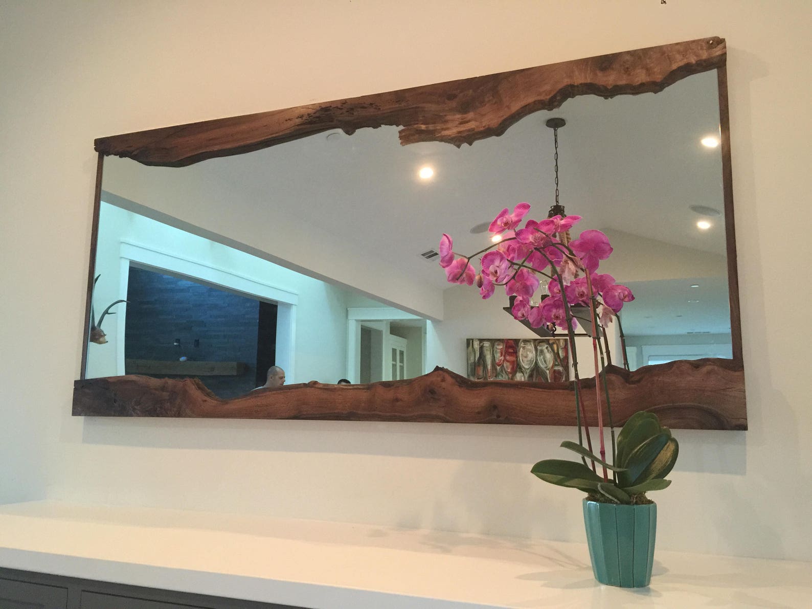 Live Edge Walnut Slab Mirror - Etsy