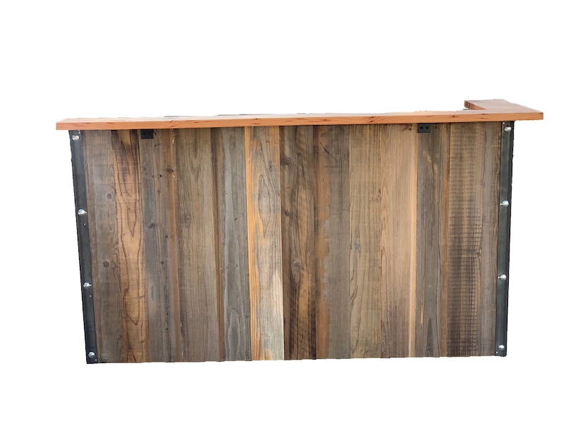 Reclaimed Wood Reception Desk - Etsy Canada