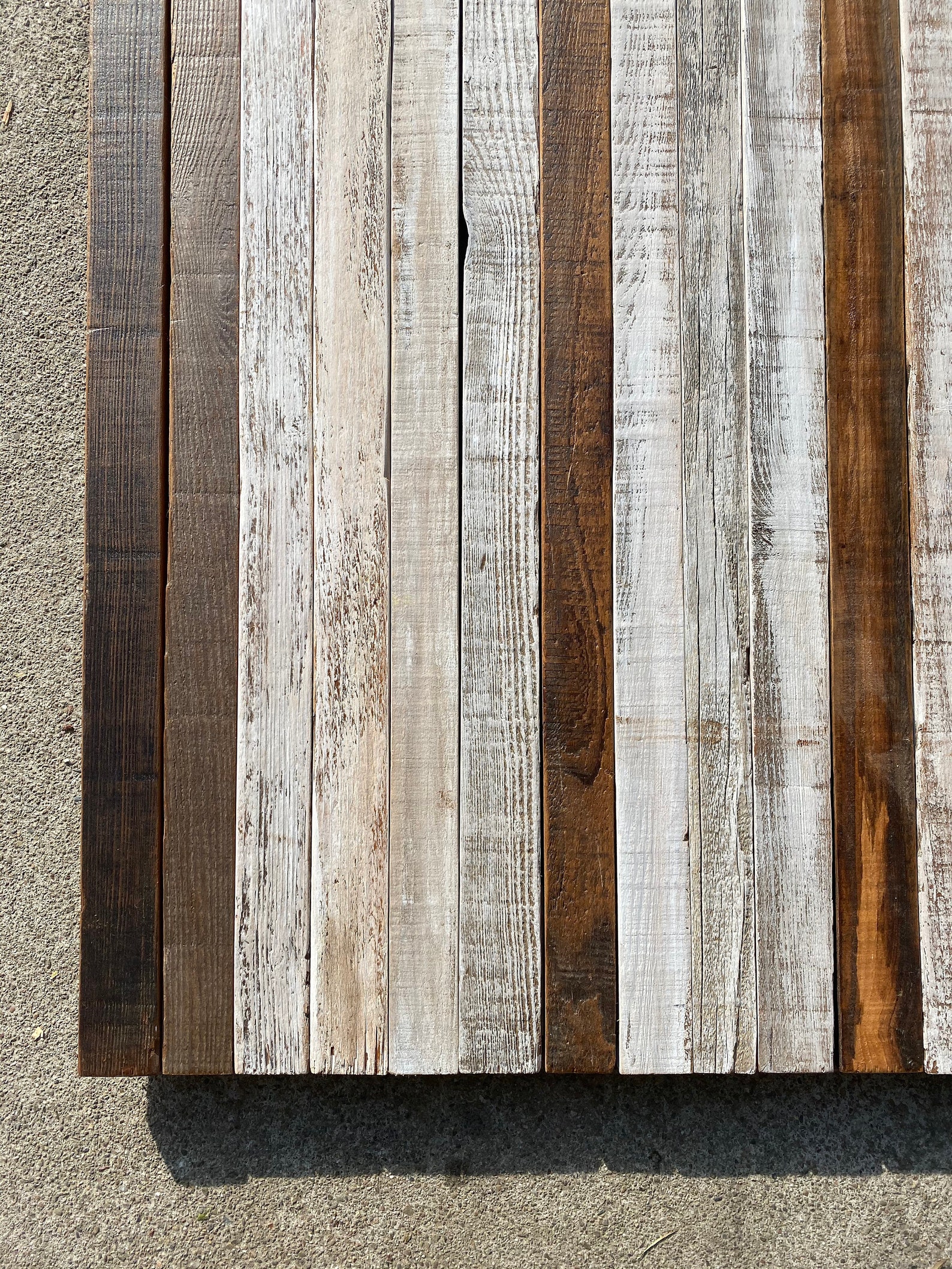 Wall Art Reclaimed Wood White Washed Rustic | Etsy
