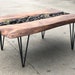 Walnut Coffee Table With River Rock Garden - Etsy