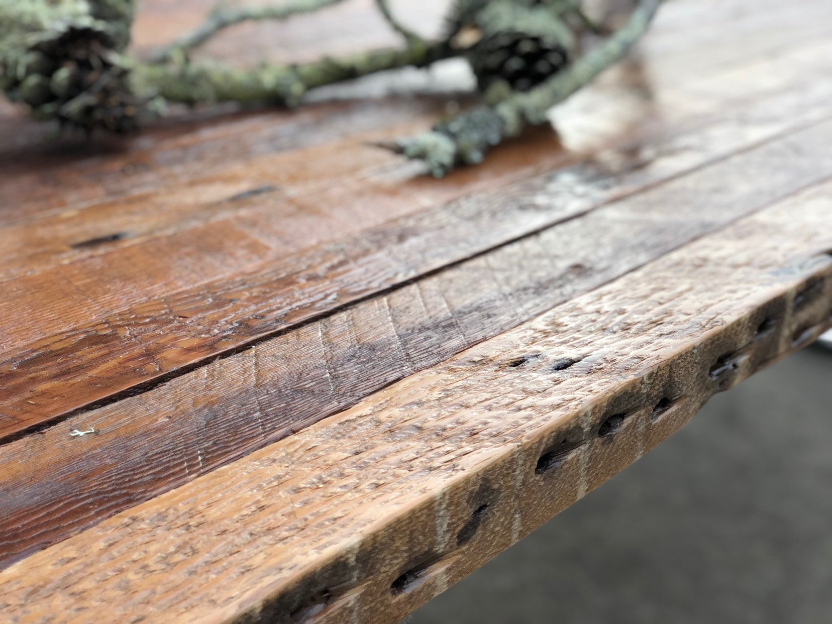 Reclaimed Rough Cut Douglas Fir Dining Table - Etsy
