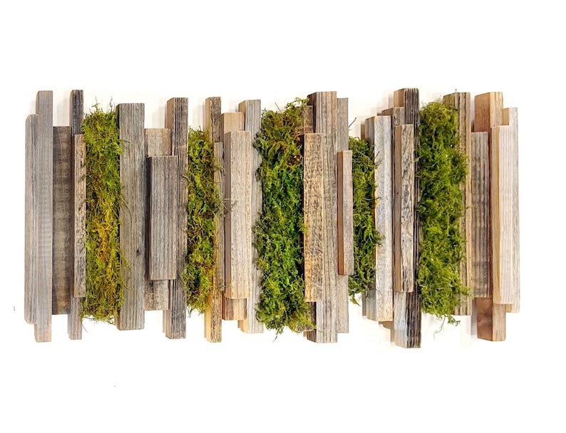 Rustic Mini Hanging Garden / Moss Art | Etsy