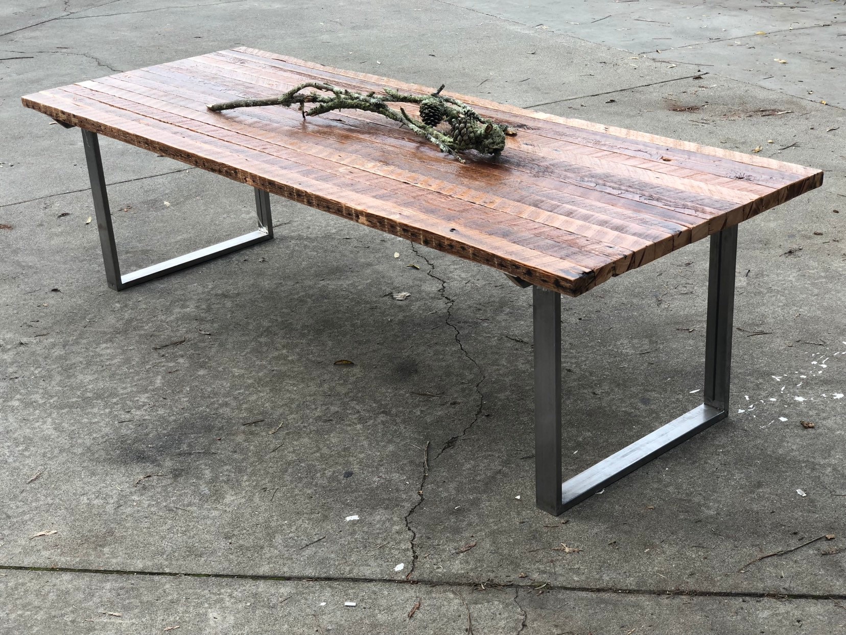 Reclaimed Rough Cut Douglas Fir Dining Table - Etsy