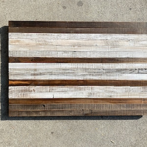 Wall Art Reclaimed Wood White Washed Rustic - Etsy