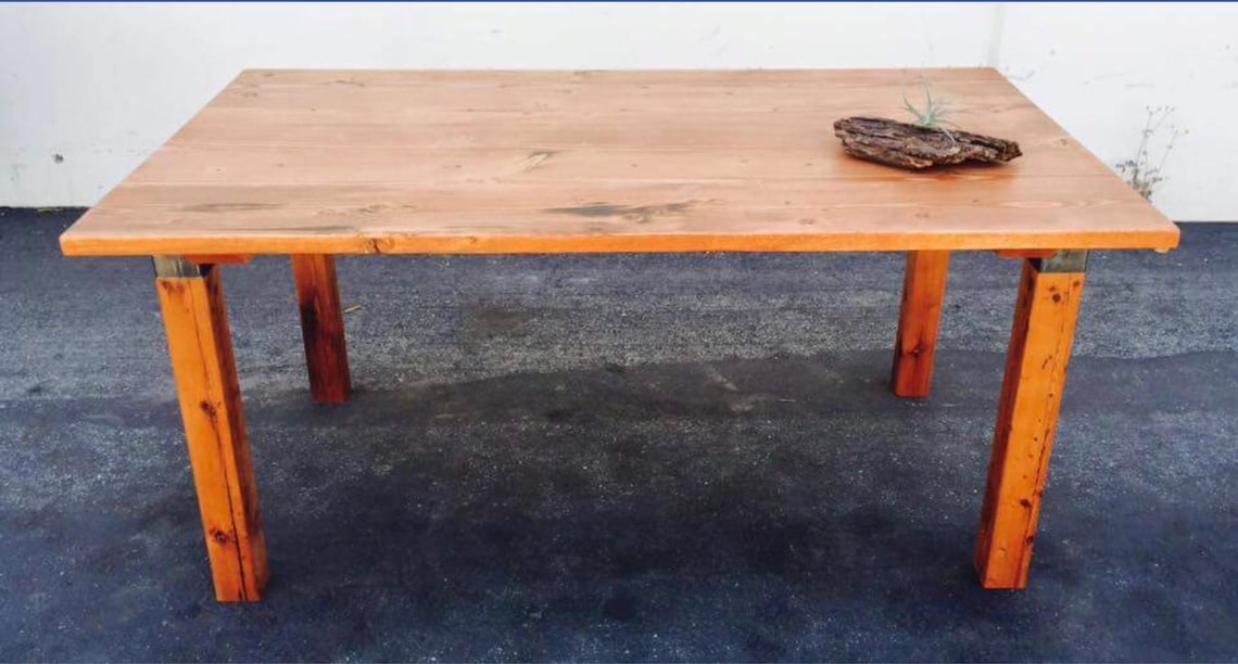 Reclaimed Douglas Fir Dining Table - Etsy