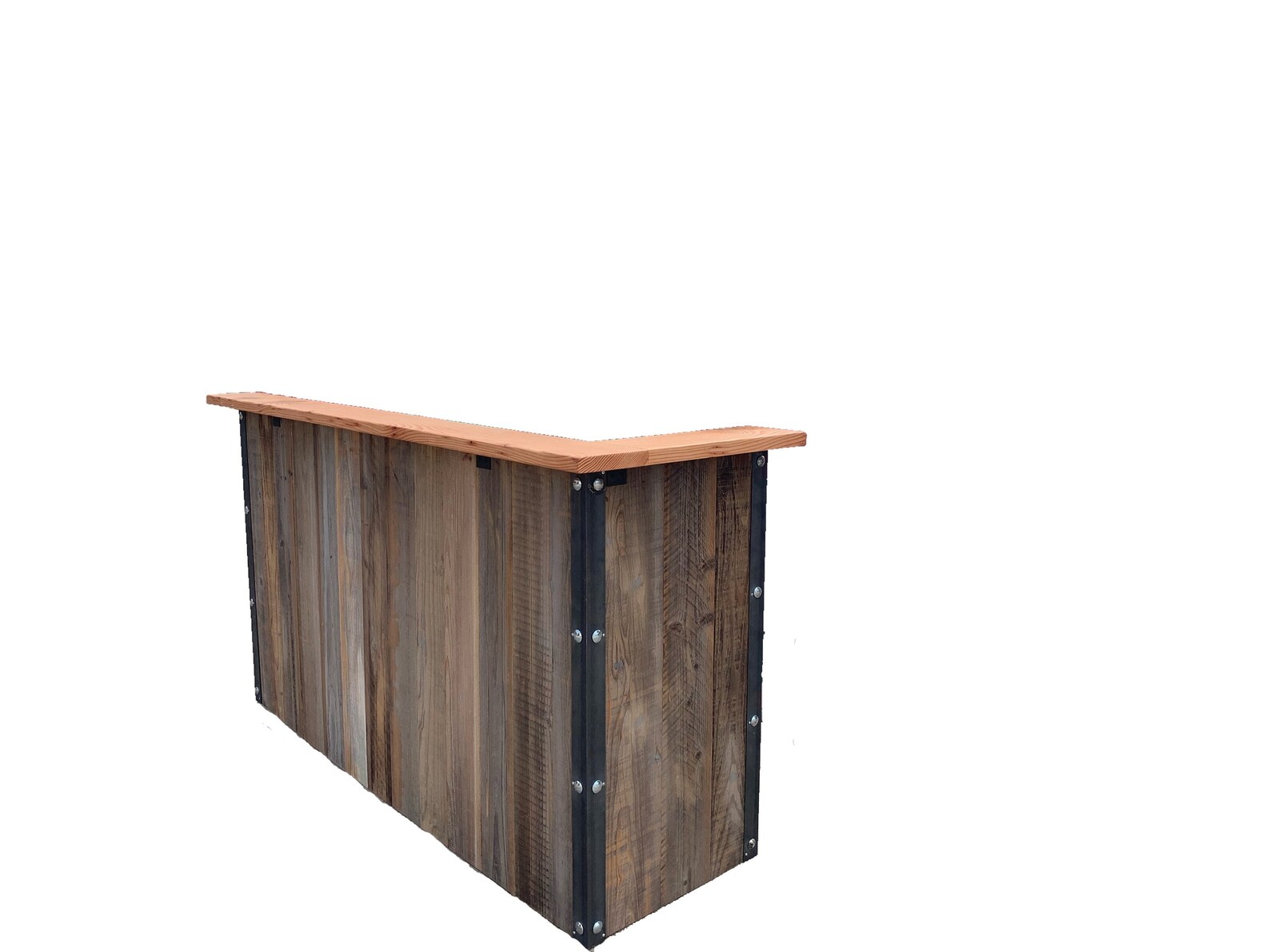 Reclaimed Wood Reception Desk - Etsy Canada