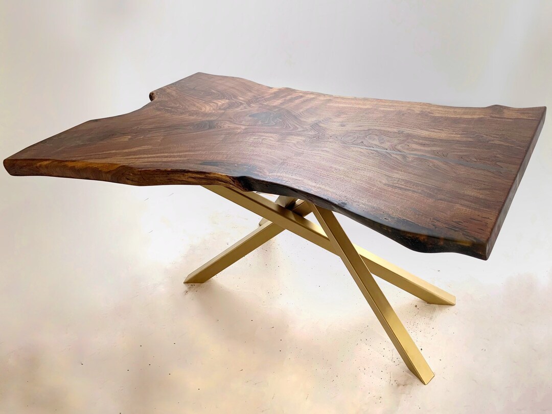 Live Edge Walnut Slab Table - Etsy