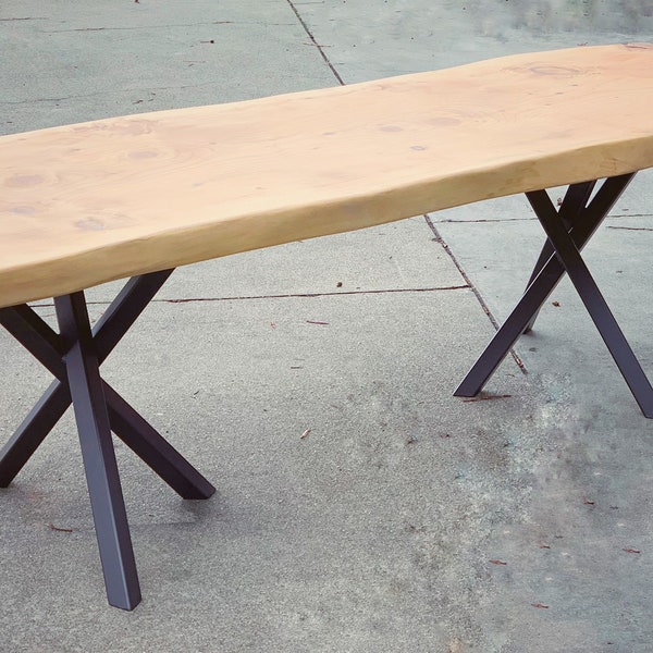 Wood Slab Table - Etsy