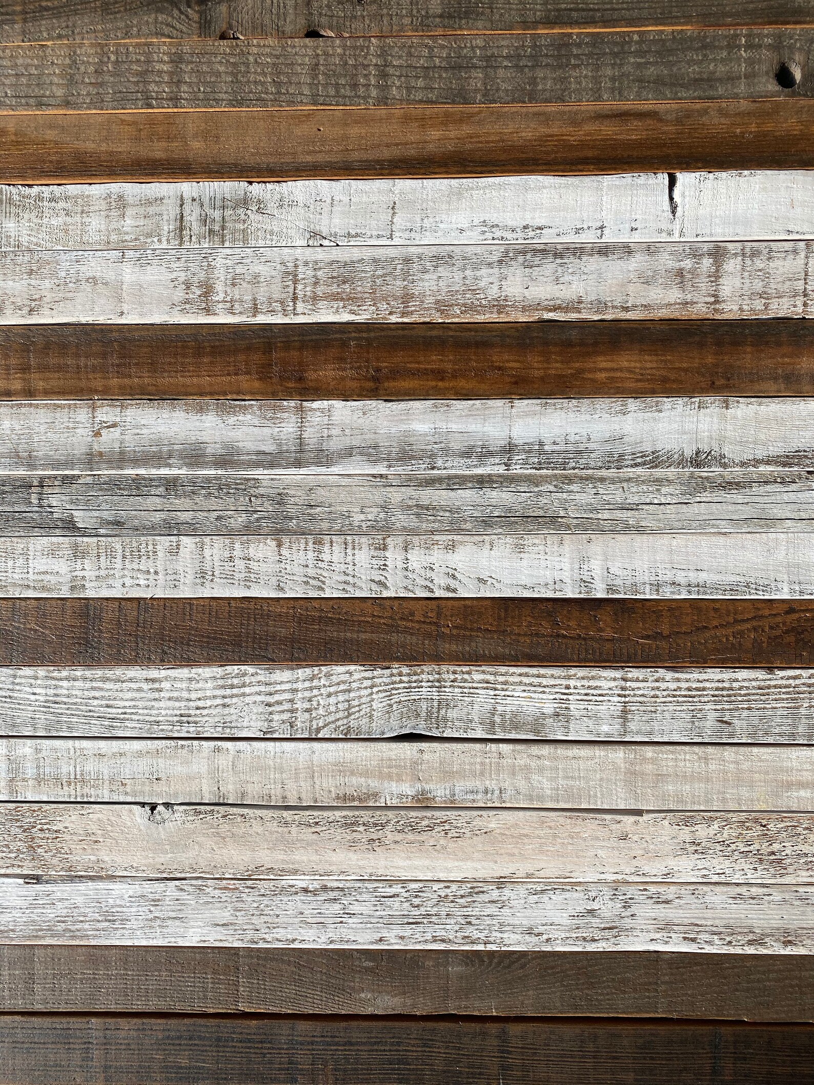 Wall Art Reclaimed Wood White Washed Rustic | Etsy