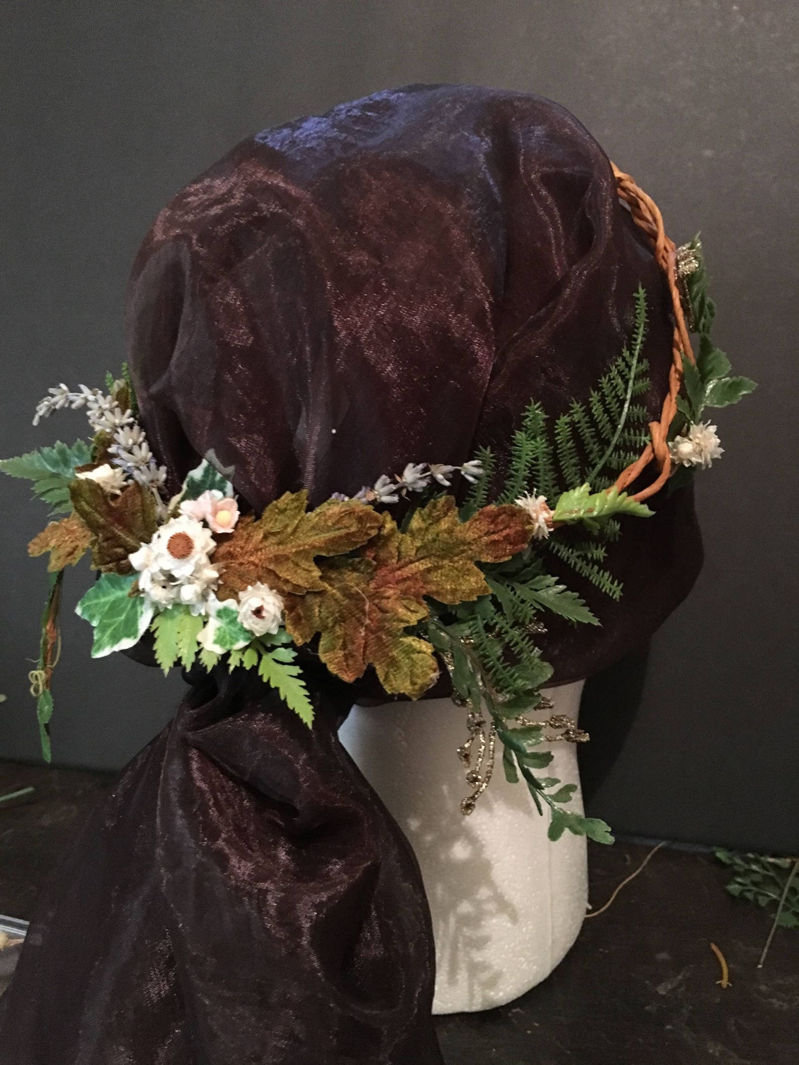 Leaf Crown, Flower Crown, Woodland, Garden Party, Bohemian Hair Crown ...