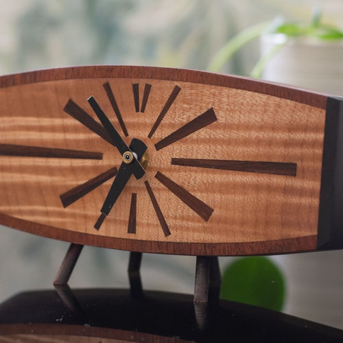 Mid Century Modern Clock Art Deco Clock MCM Furniture - Etsy