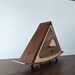 Pyramid Mantel Clock by Blackwell Woodworks Modern Triangle - Etsy