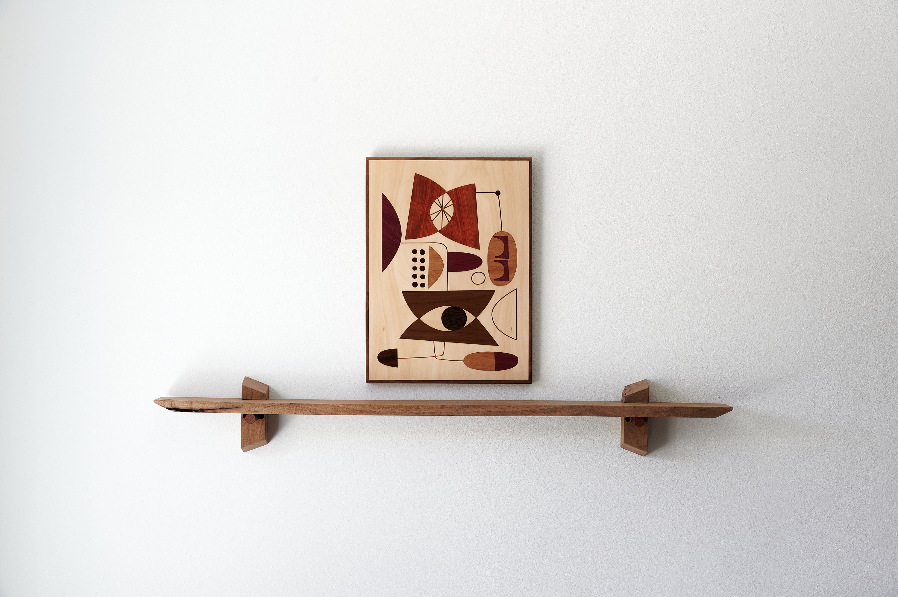Mid Century Modern Wood Marquetry Wall Art Atomic Googie - Etsy