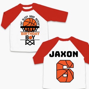 Basketball Birthday Shirt-basketball Shirt-birthday Boy Shirt-any AGE ...