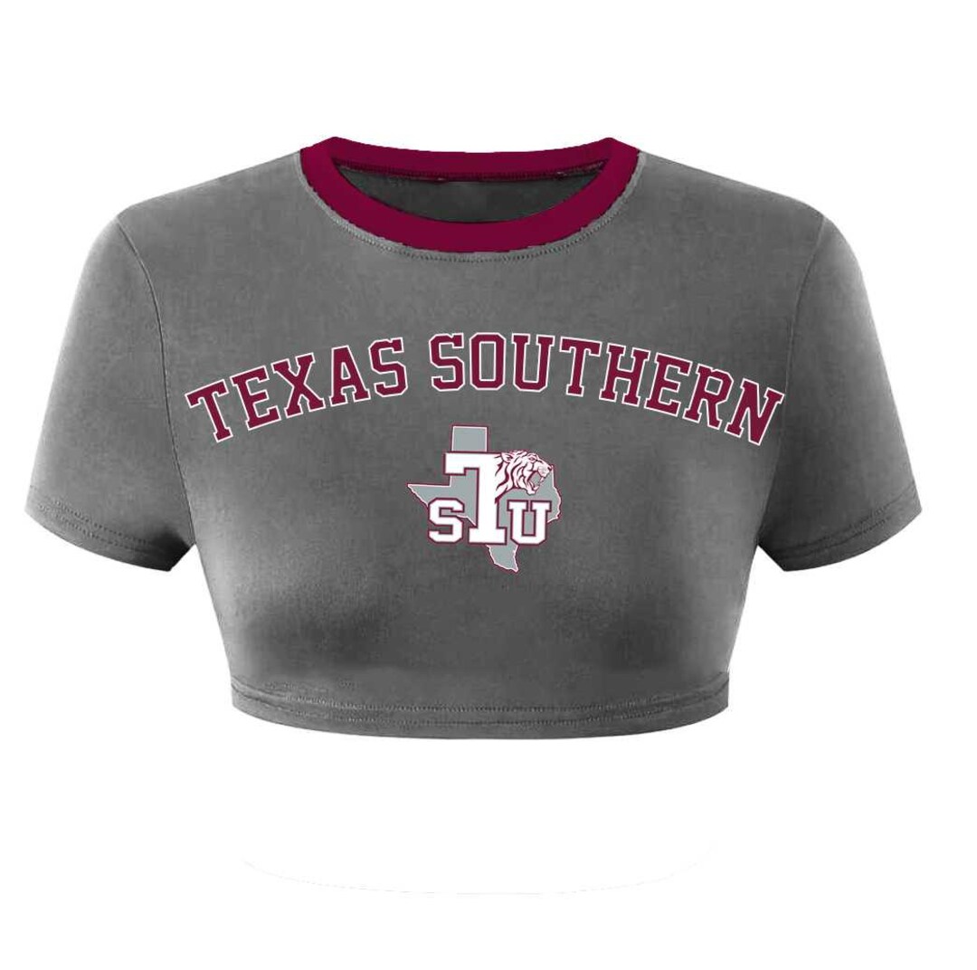 Texas Southern University Crop Top | TSU Tigers Apparel | Gray and ...