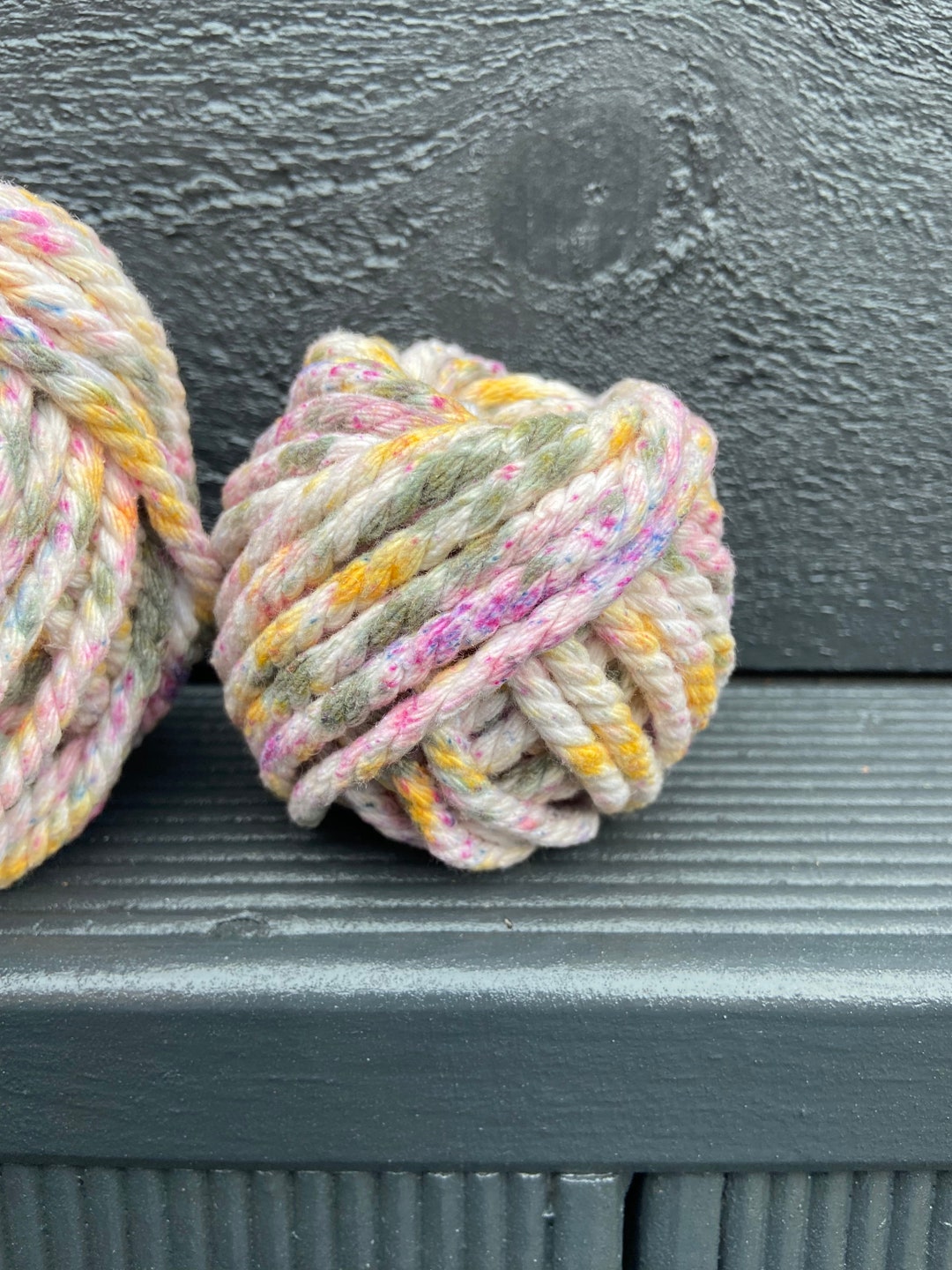 Beautiful and Unique Hand Dyed Macrame Cord Hand Painted OOAK - Etsy
