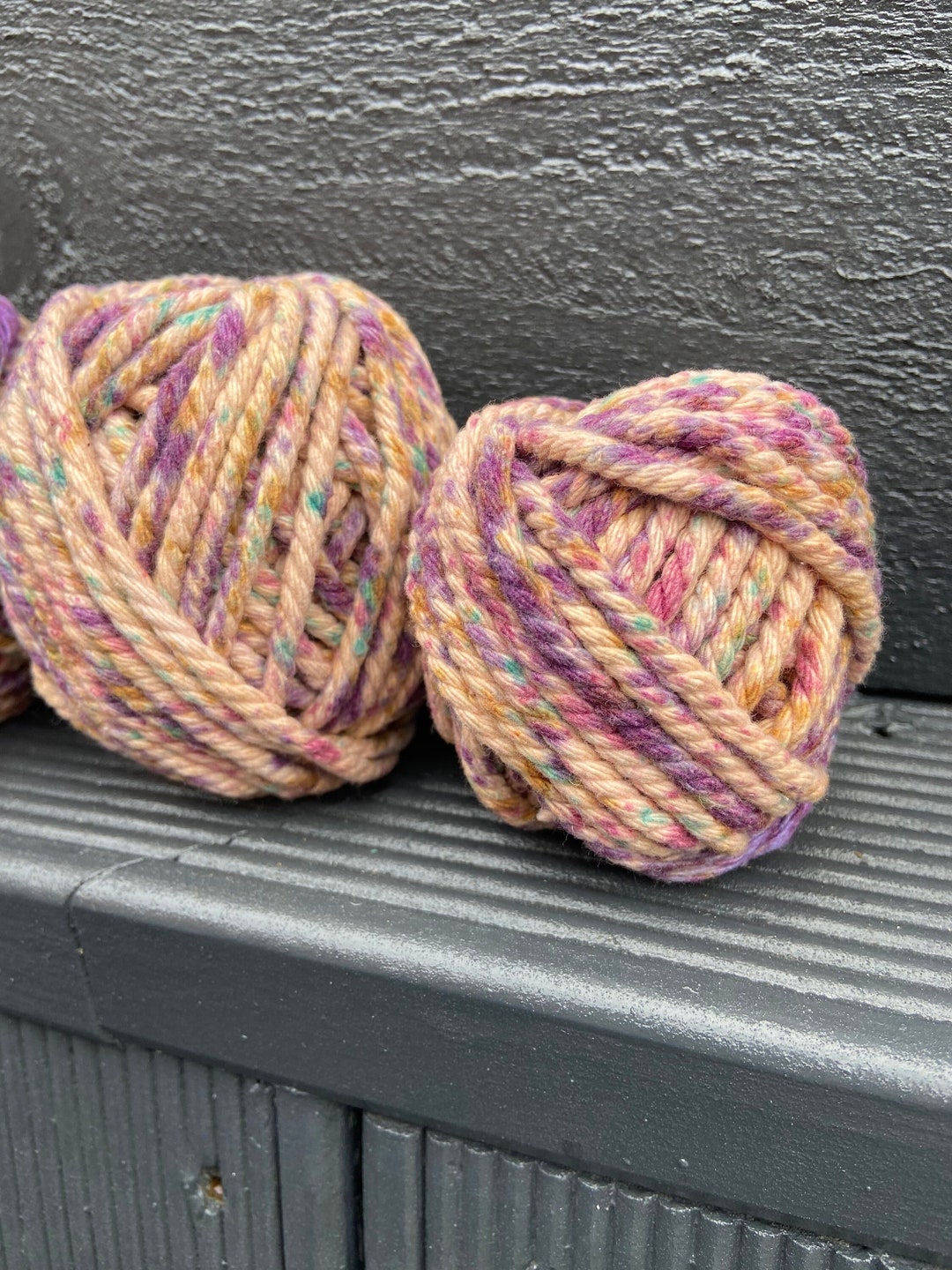 Beautiful and Unique Hand Dyed Macrame Cord, Hand Painted OOAK Rope ...