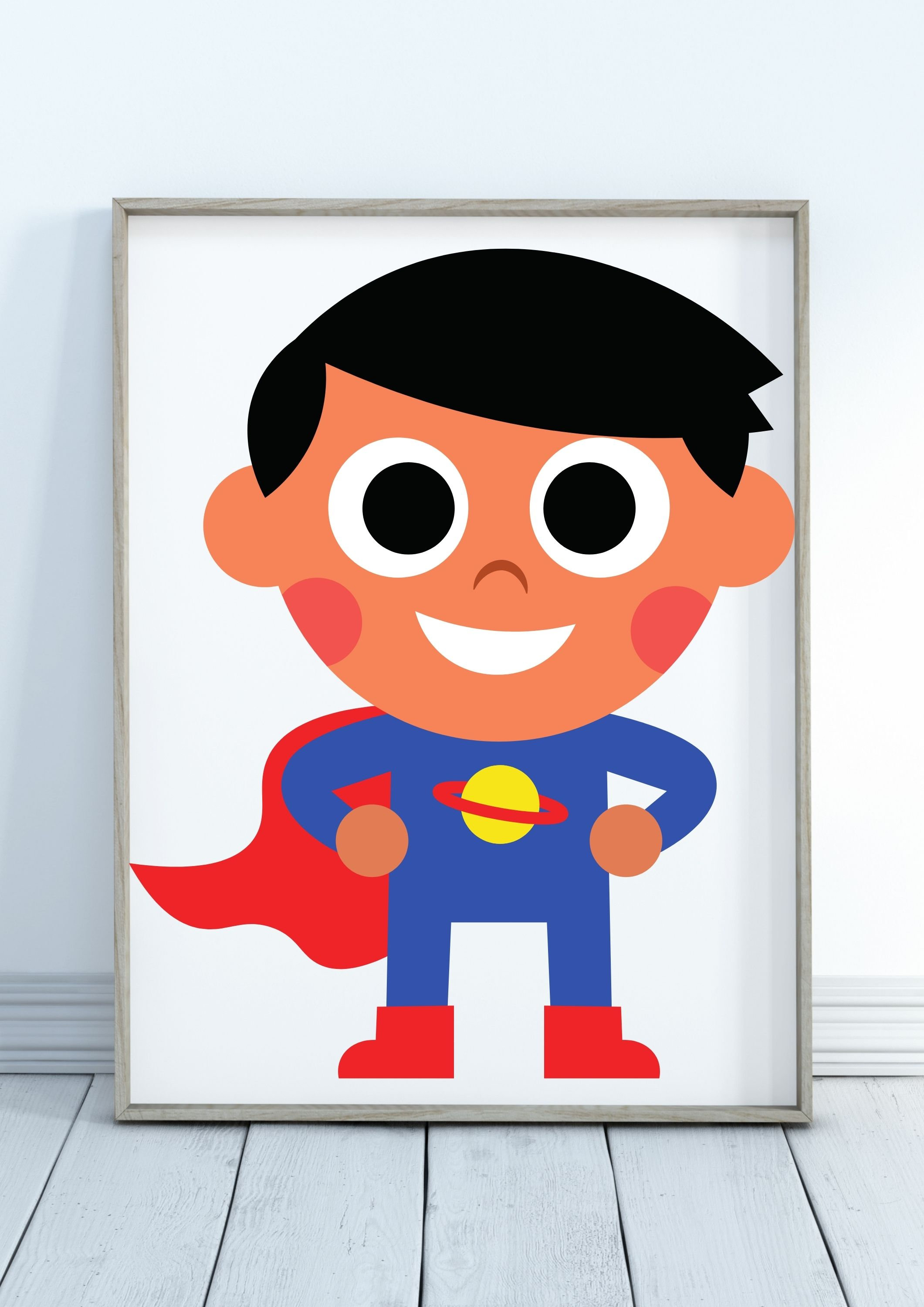 SUPERHERO WALL ART Superhero Prints Instant Download Superhero Bedroom ...