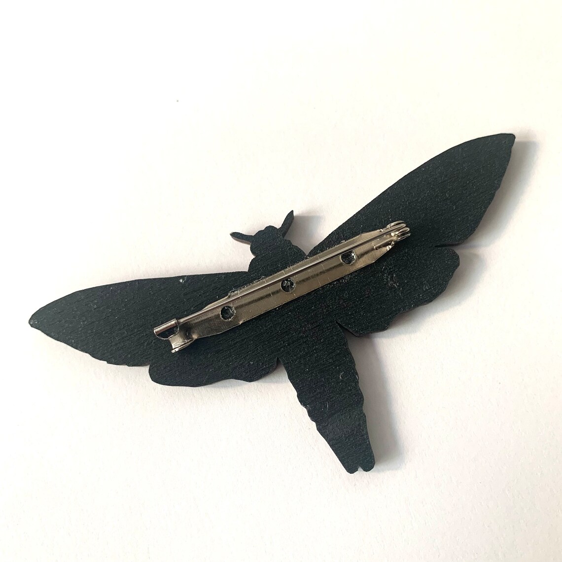 Death Head Moth Wooden Brooch Silence of the Lambs Pin Insect Jewellery ...