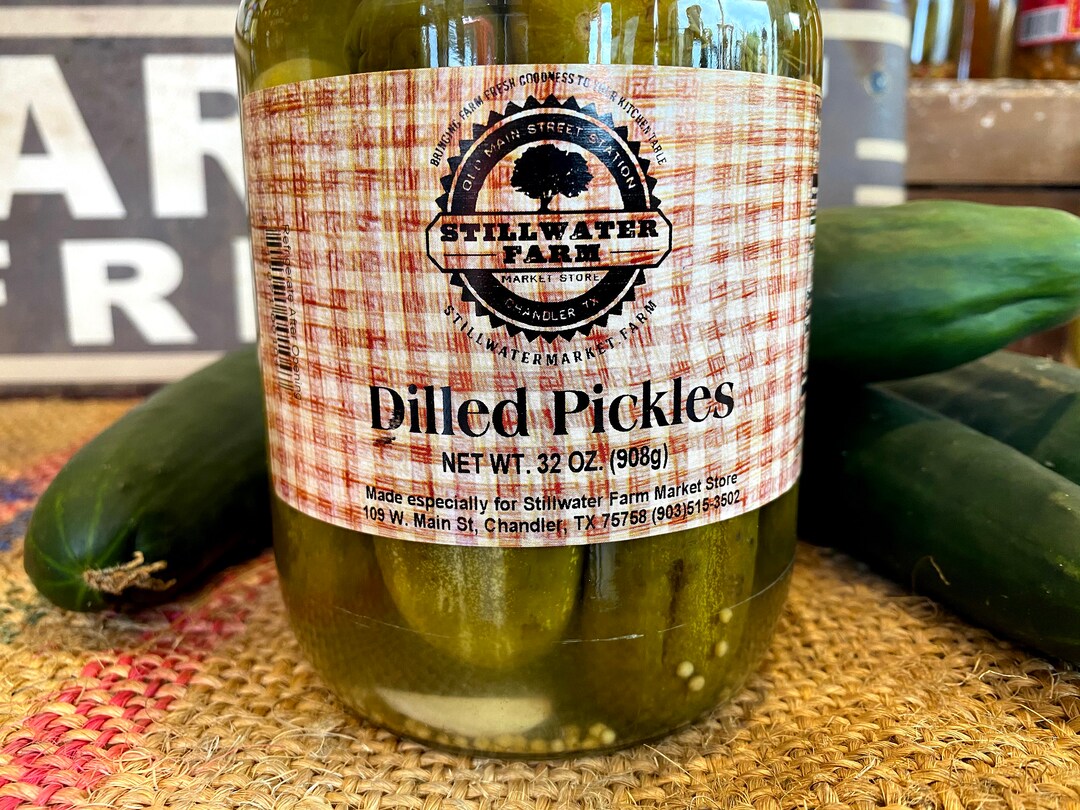 Dilled Pickles - 32oz Jar - Etsy