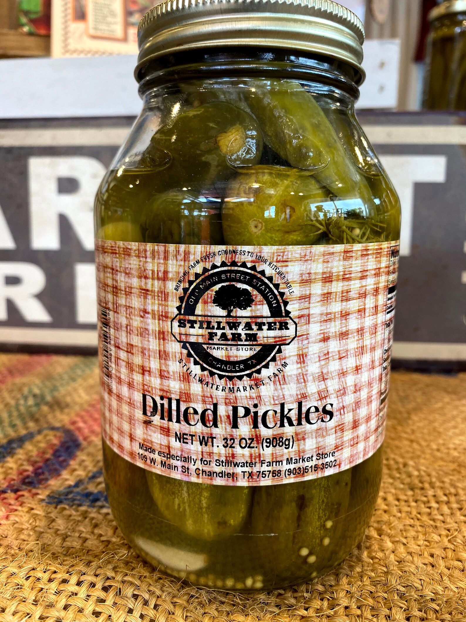 Dilled Pickles - 32oz Jar - Etsy