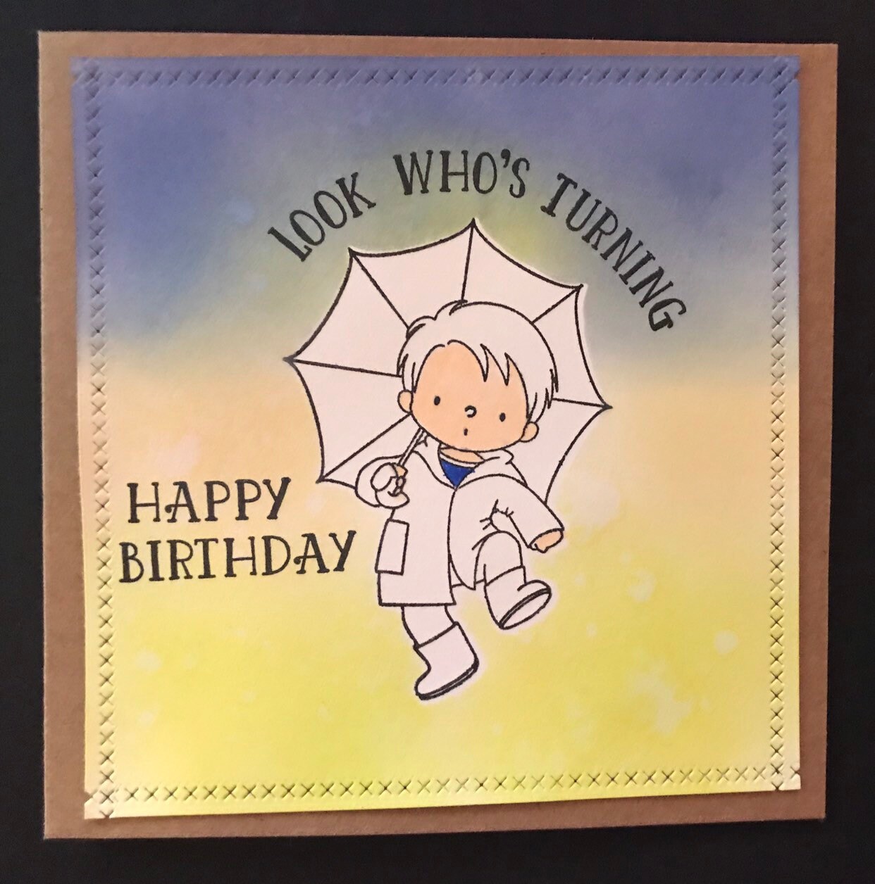 Birthday puddle Jumper Card Handmade in England - Etsy