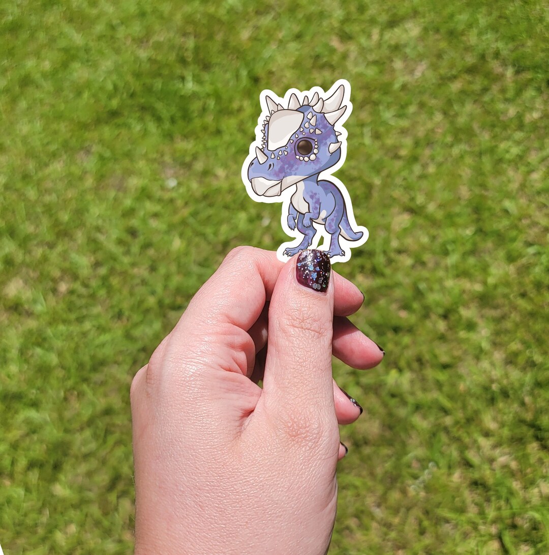 Dinosaur Sticker Stigymoloch~ Cute Kids Dino Die Cut Stickers~ Two ...