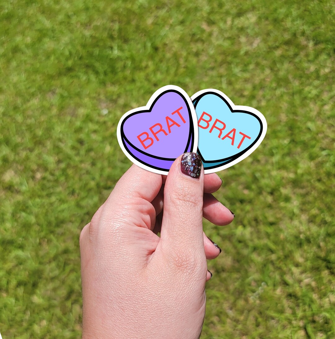 Brat Candy Heart Sticker Pack, Cute Brat Tamer Kinky Gift - Etsy