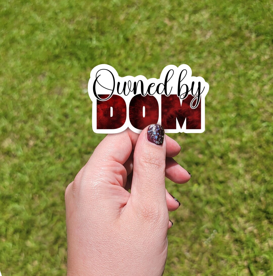 Owned by Dom Sticker~ BDSM Dom Sub NSFW Fetish Kinky Adult Sexy Gift ...