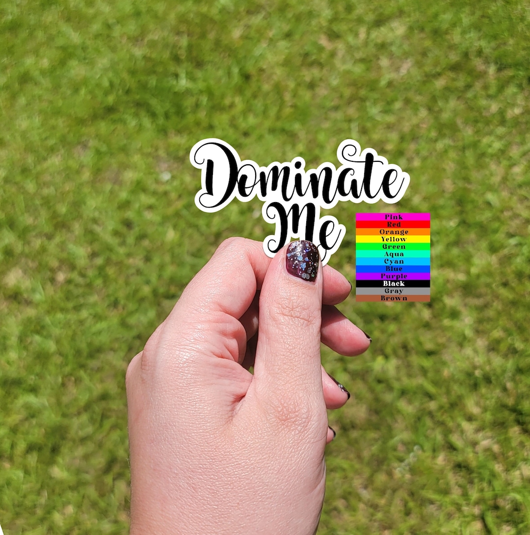 Dominate Me Sticker, NSFW BDSM Gift for Dom/sub - Etsy