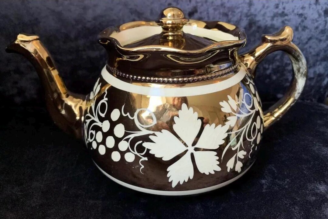 Vintage Arthur Wood Gold Lustre Teapot - Etsy