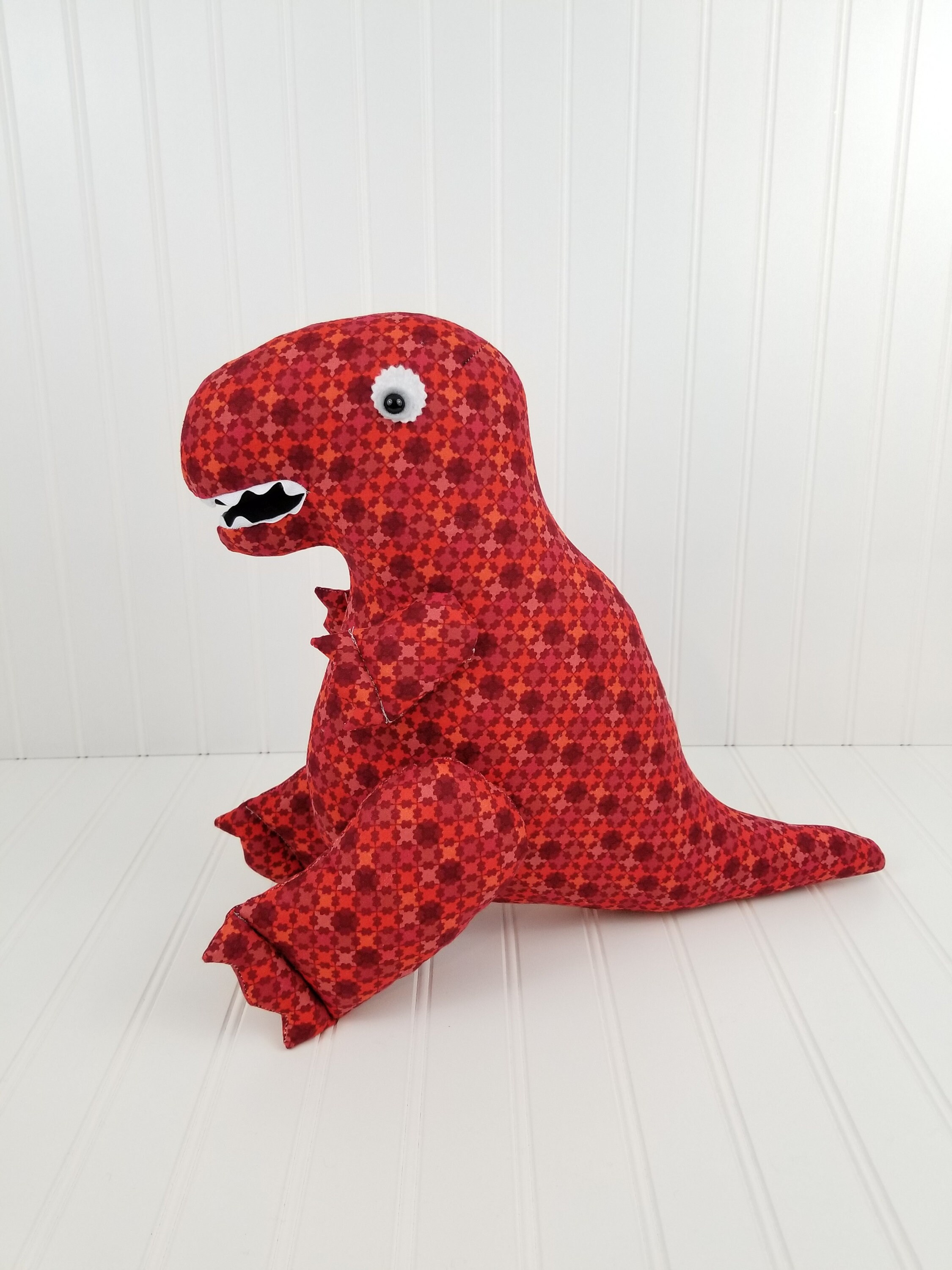 Red T-rex Dinosaur Tyrannosaurus Rex 14x15 Dino - Etsy