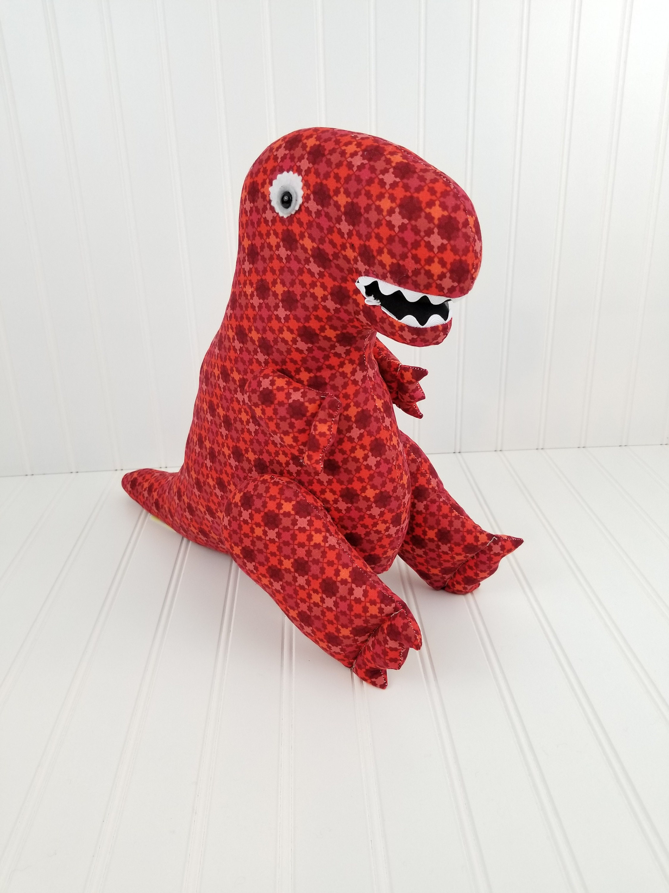 Red T-rex Dinosaur Tyrannosaurus Rex 14x15 Dino - Etsy