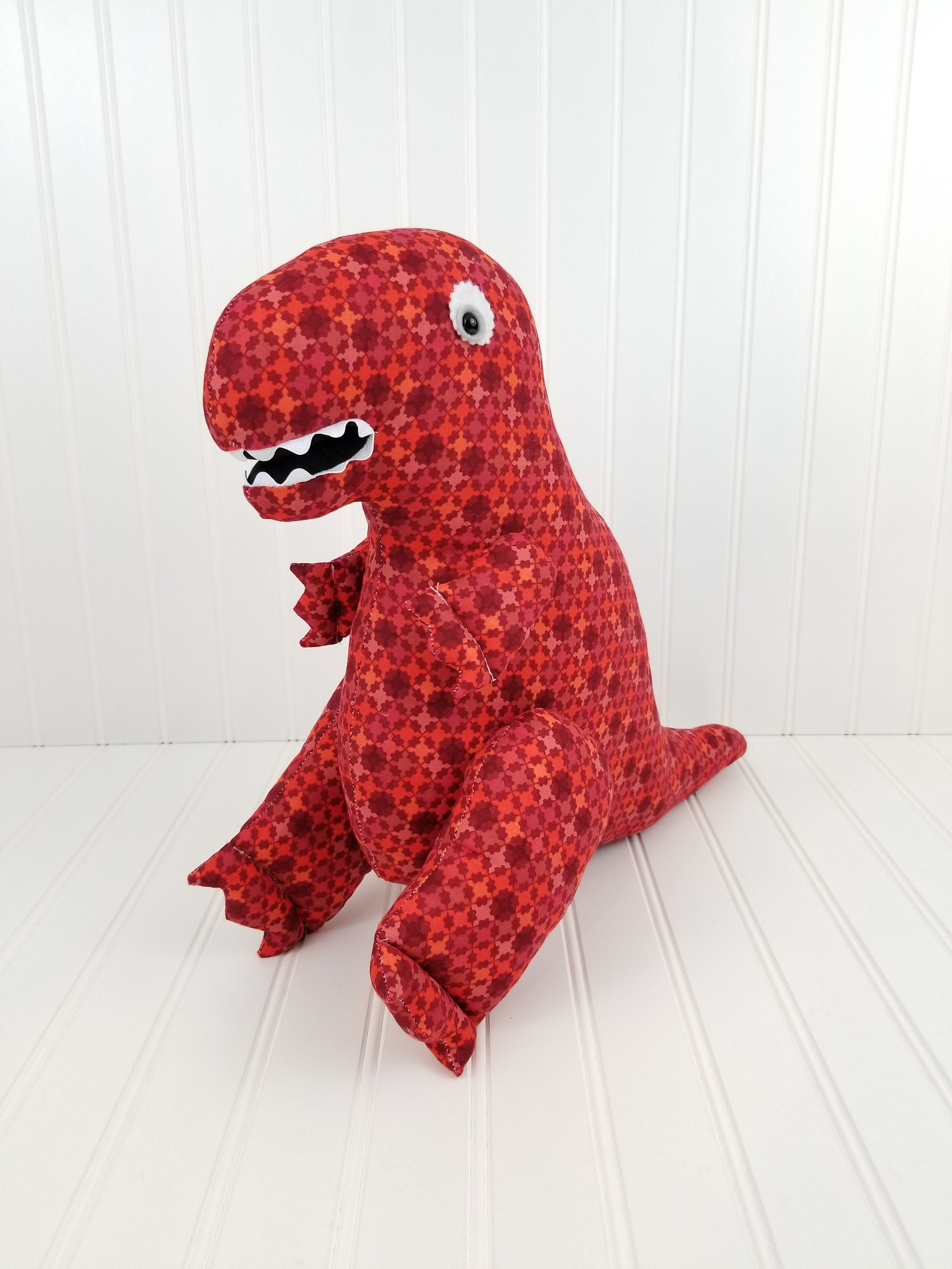 Red T-rex Dinosaur Tyrannosaurus Rex 14x15 Dino - Etsy
