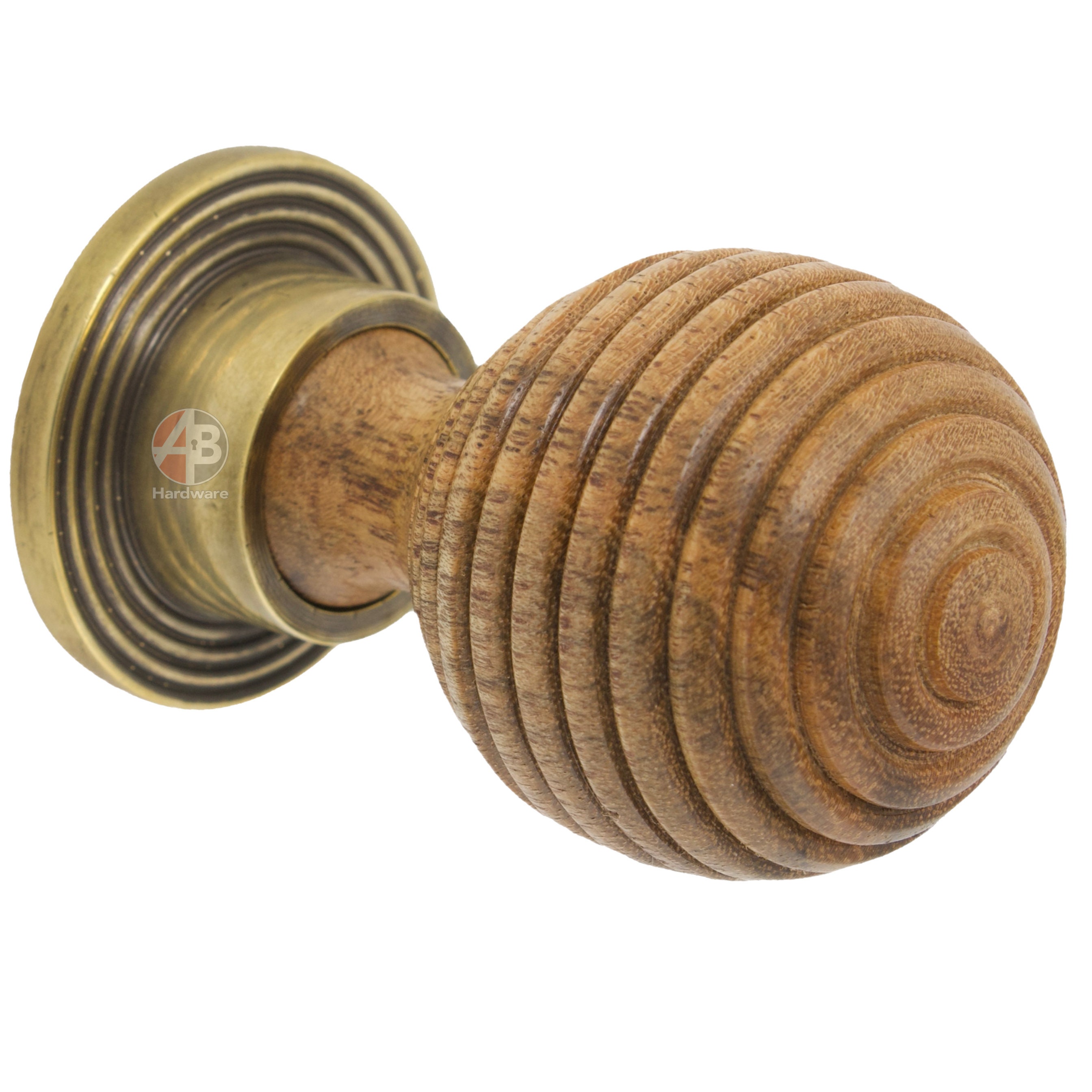 32mm 38mm Teak Brass Wood Wooden Beehive Cupboard Knob Knobs - Etsy UK