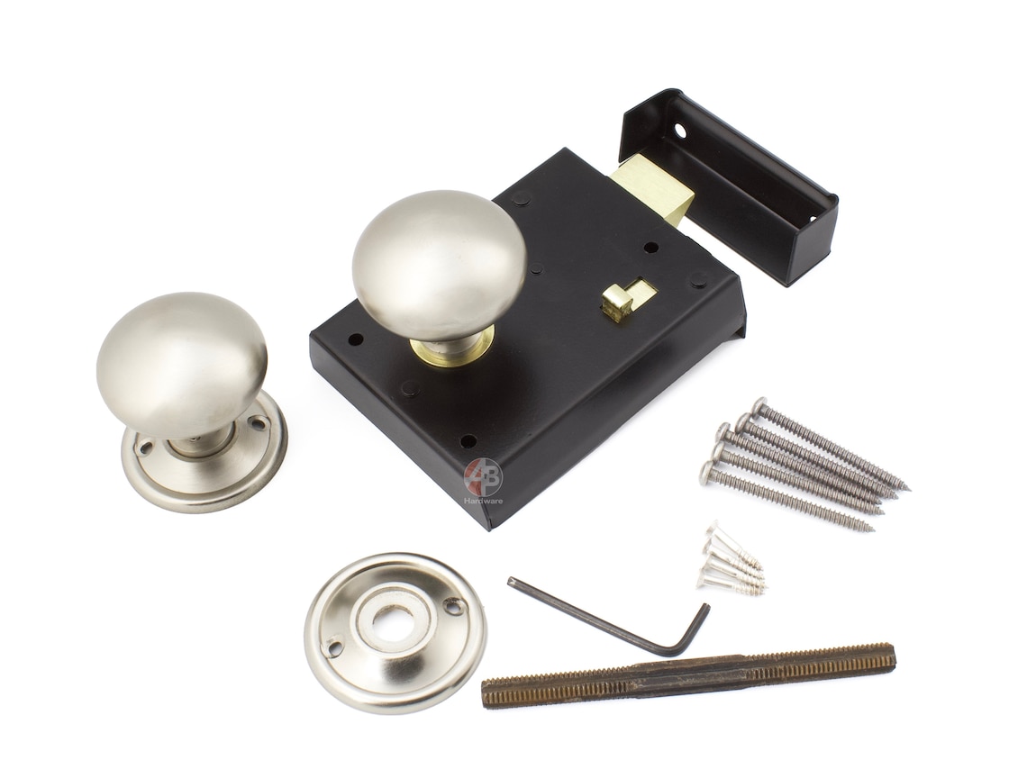 Old Victorian Style Rim Latch Lock Set Bathroom Bedroom - Etsy UK