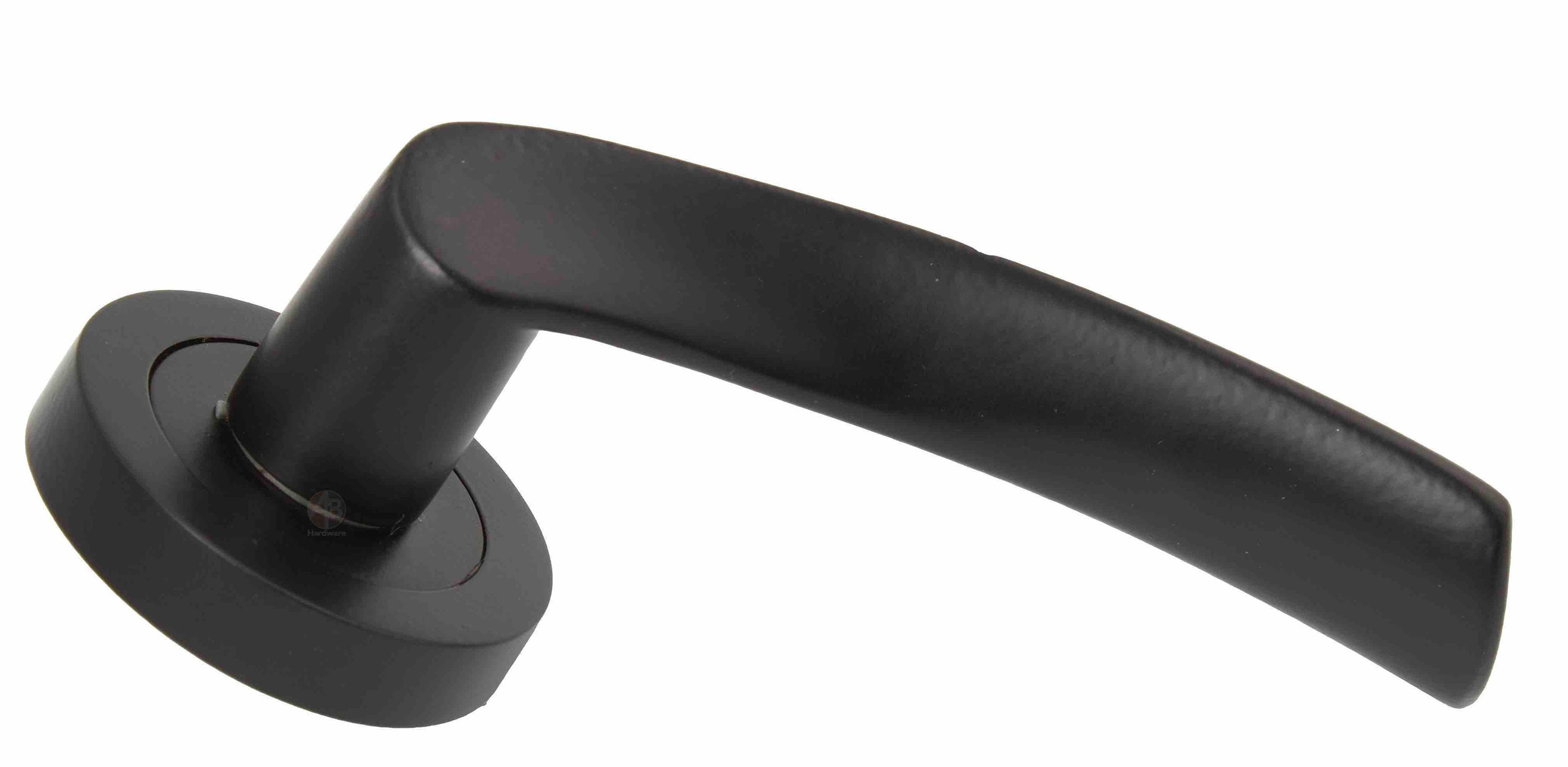 Powder Coated Black Sprung Internal Lever Door Handles Pair - Etsy UK