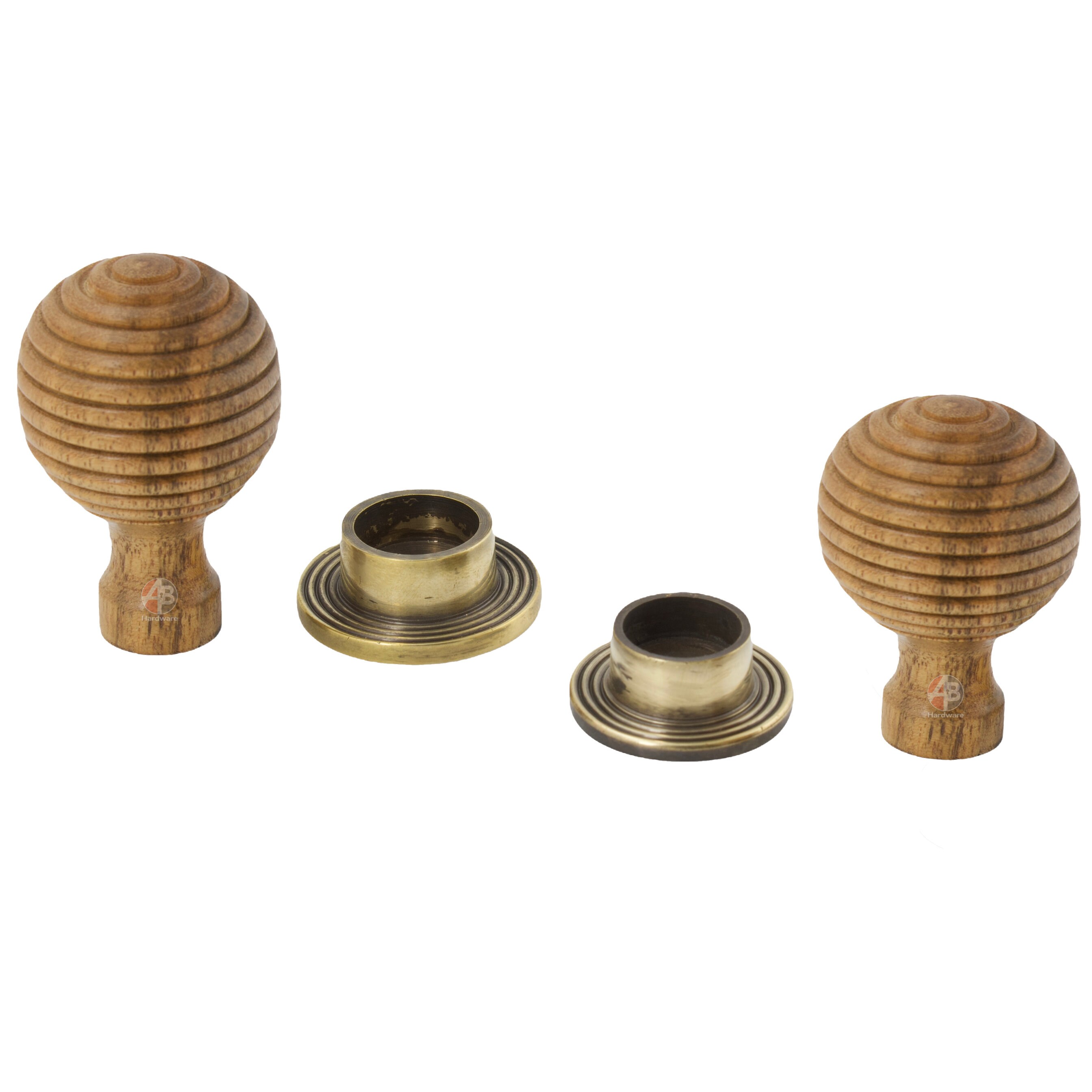 32mm 38mm Teak Brass Wood Wooden Beehive Cupboard Knob Knobs - Etsy UK