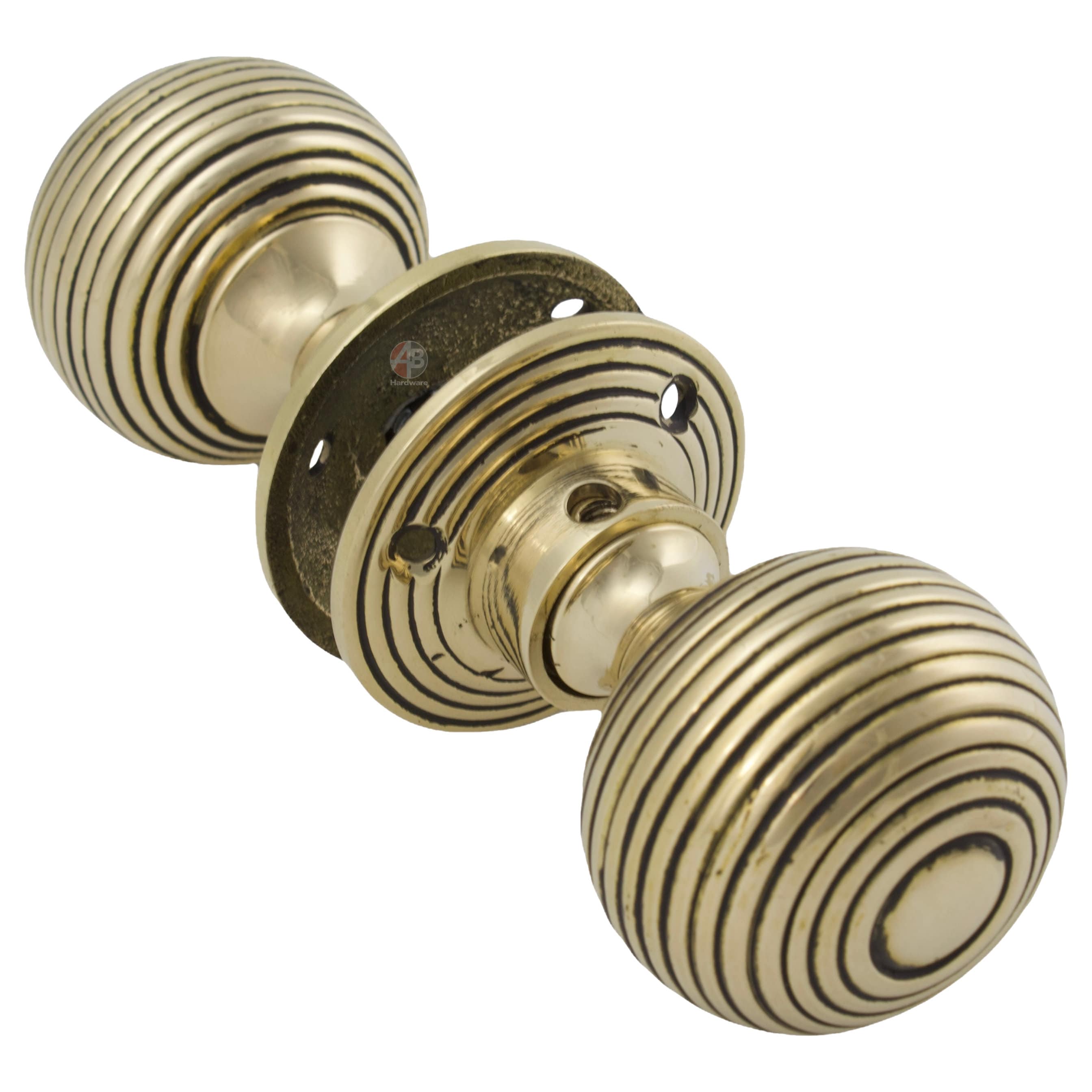 Solid Brass Beehive Style Door Knob Pair Unlacquered New Knobs - Etsy UK
