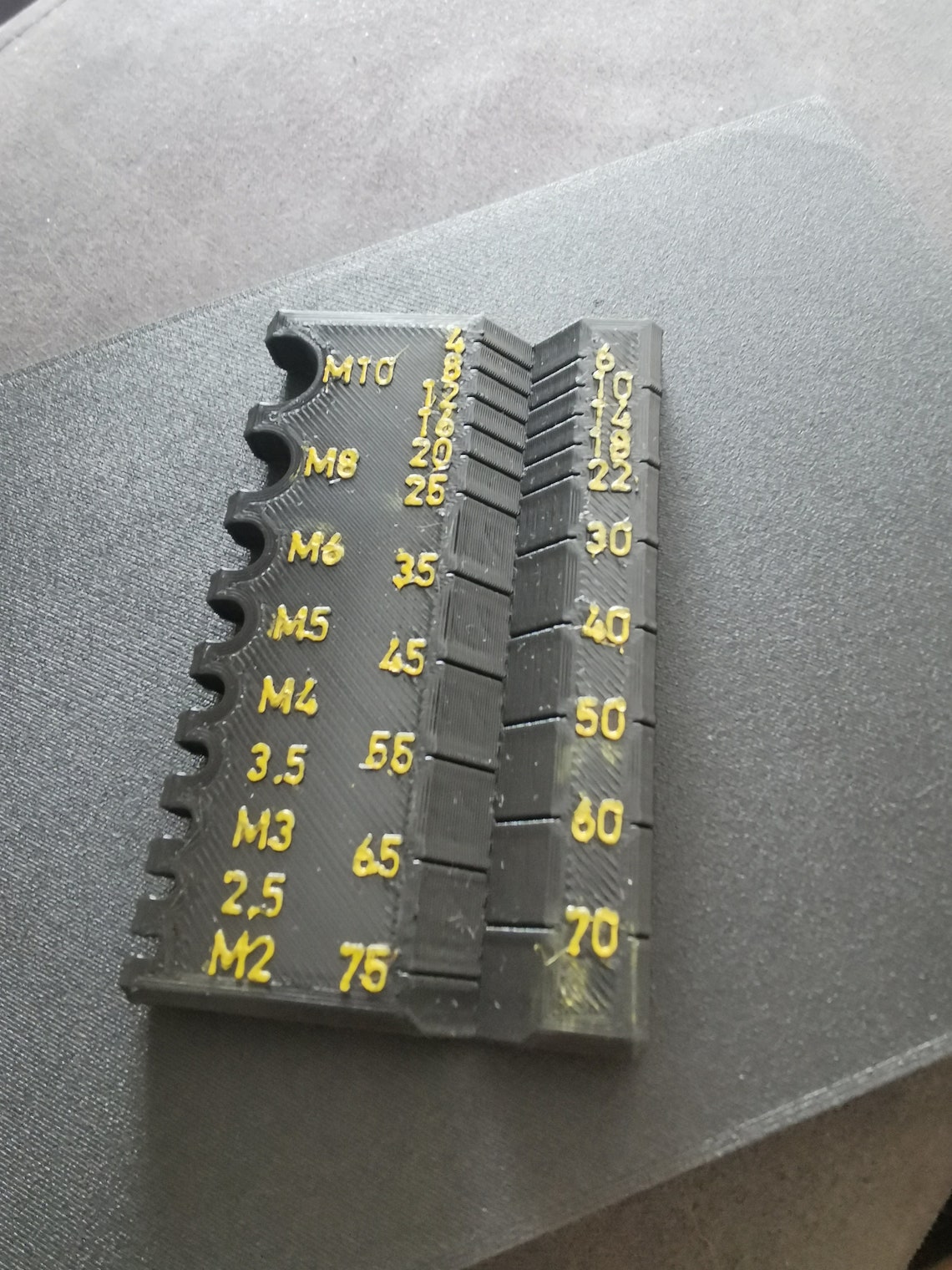 Metric Screw Gauge – Bolt, Nut & Screw Size Identifier (3D Printed) - Etsy