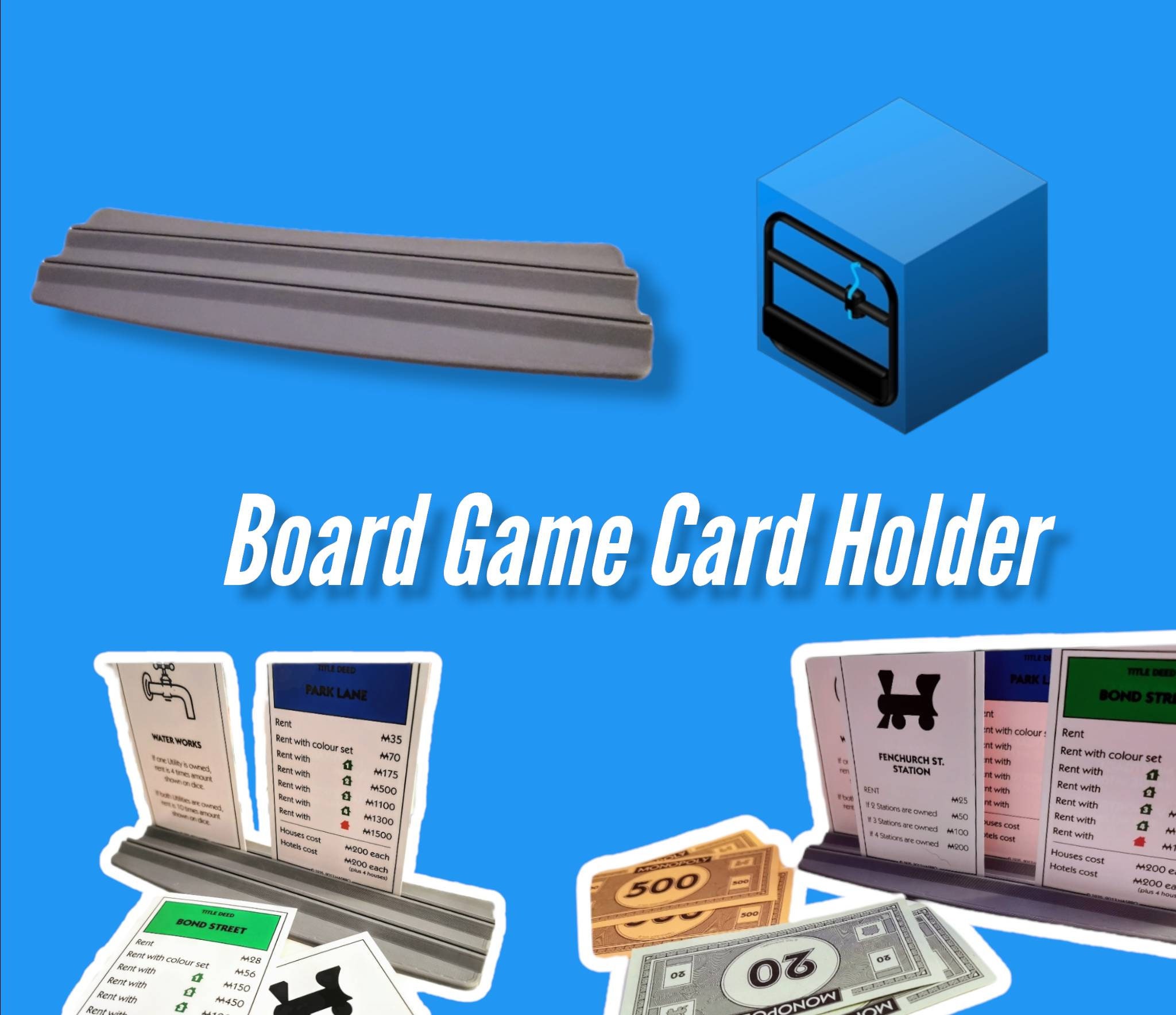 Board Game Card Holder Playing Cards Holder 3D Printed | Etsy