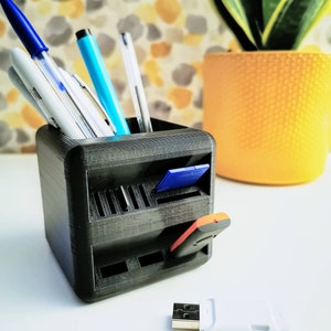 Desk Tidy 3D Printed Pencil Pot Home Office Stationary Organiser ...
