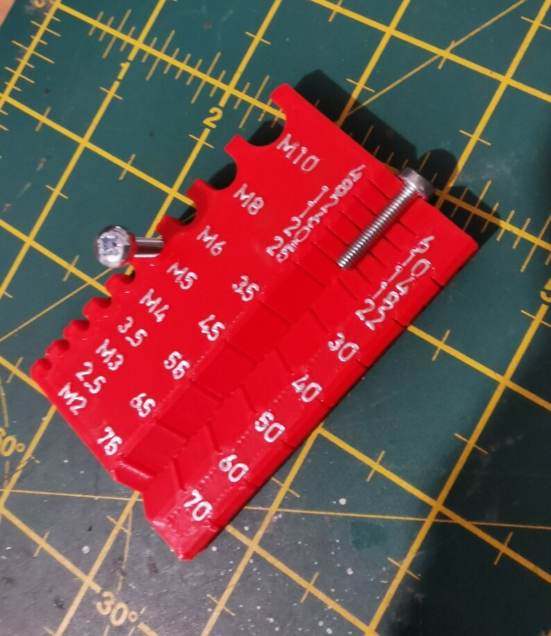 Metric Screw Gauge – Bolt, Nut & Screw Size Identifier (3D Printed) - Etsy